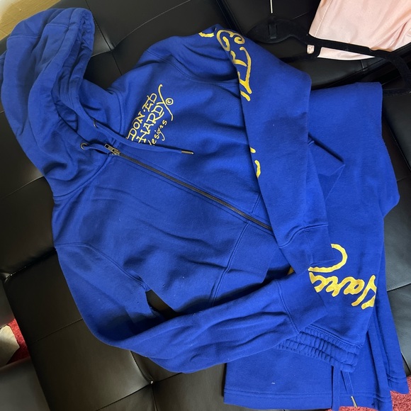 Ed Hardy | Jackets & Coats | Ed Hardy Blue Hoodie And Sweatpants Set ...